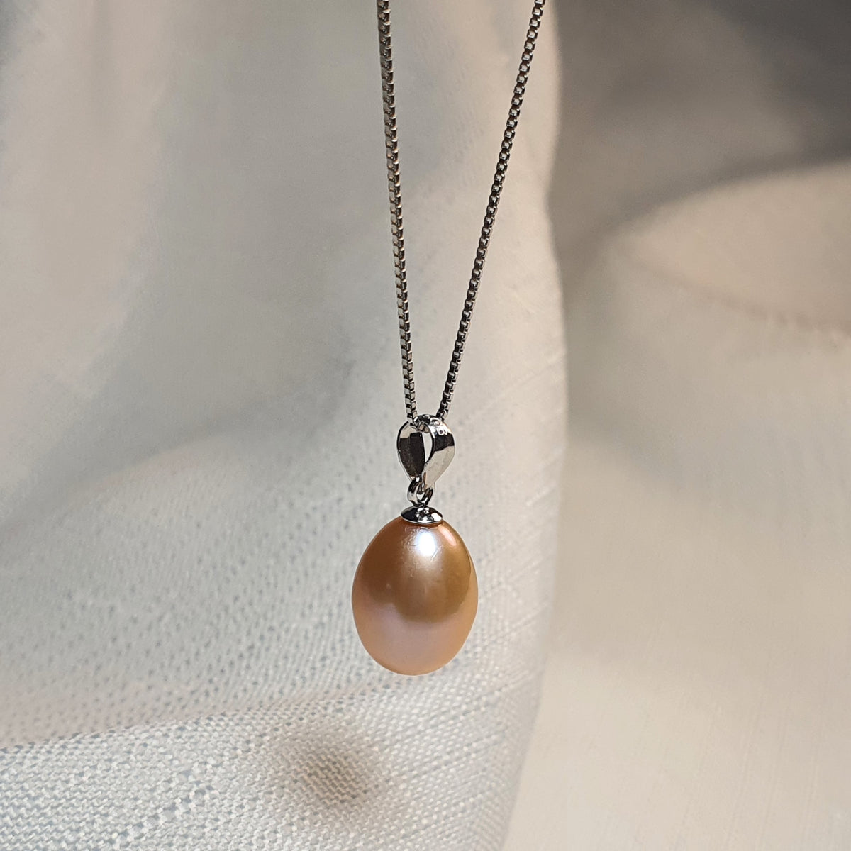 Multicoloured Freshwater Pearl Necklace, Sterling Silver